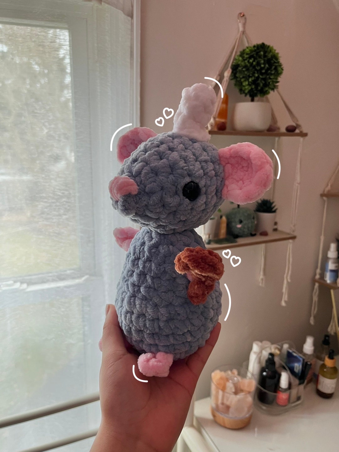 Crochet Chef Mouse Rat Plush - Etsy