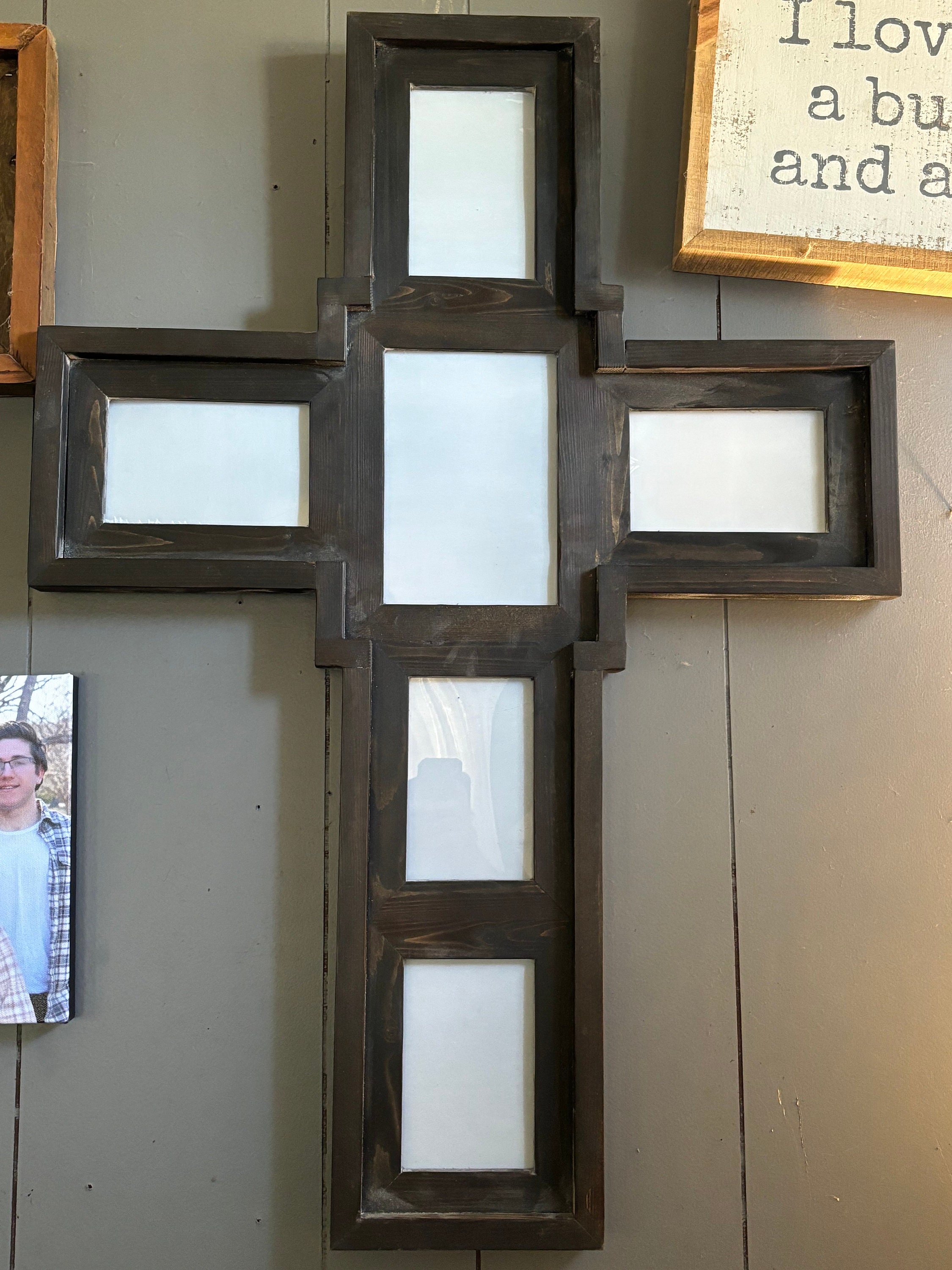 Cross Picture Frame - Etsy