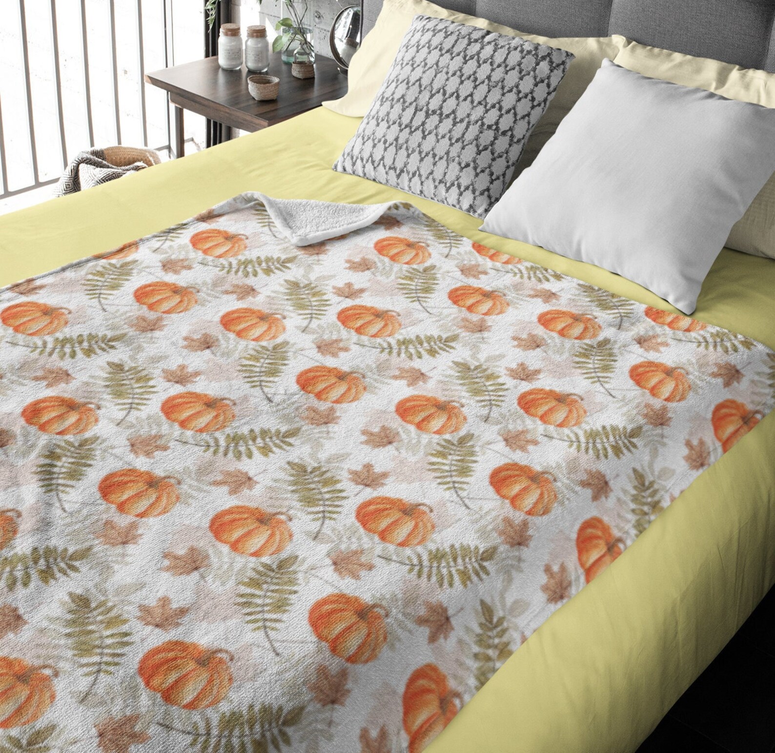 Cute Halloween Blanket Pumpkin Blanket Fall Throws and - Etsy