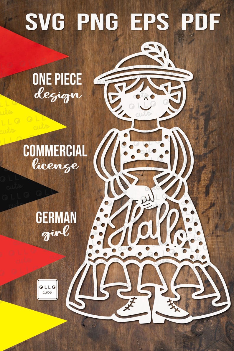 German Boy and Girl SVG • Traditional German Clothing Cut Files ...
