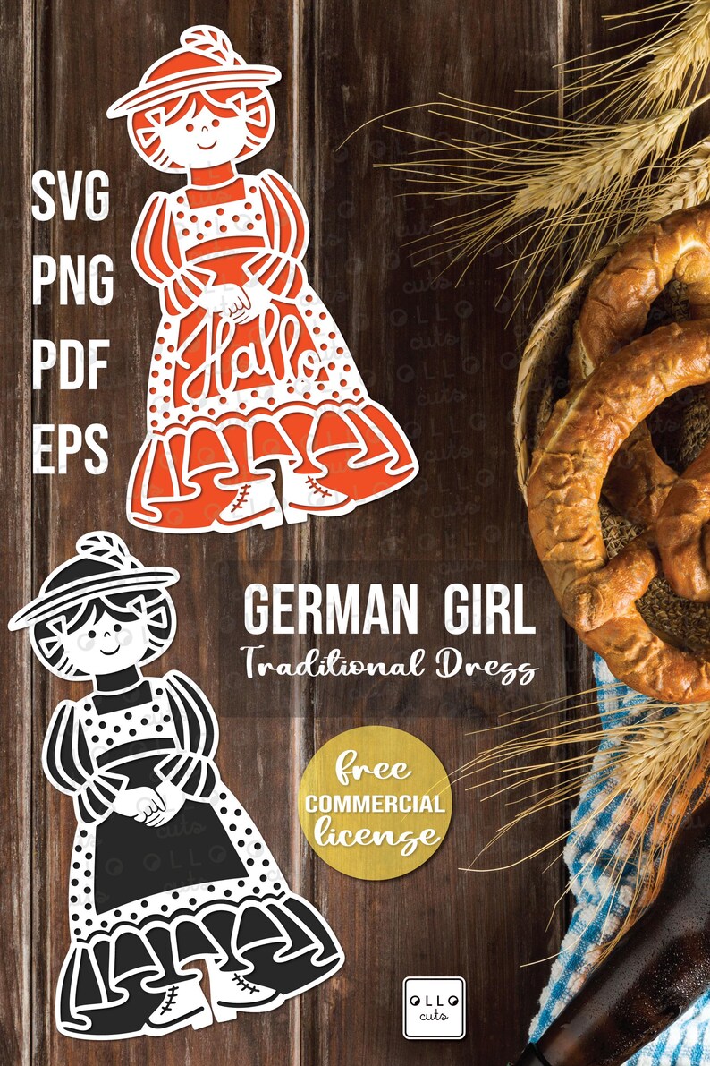 German Boy and Girl SVG • Traditional German Clothing Cut Files ...