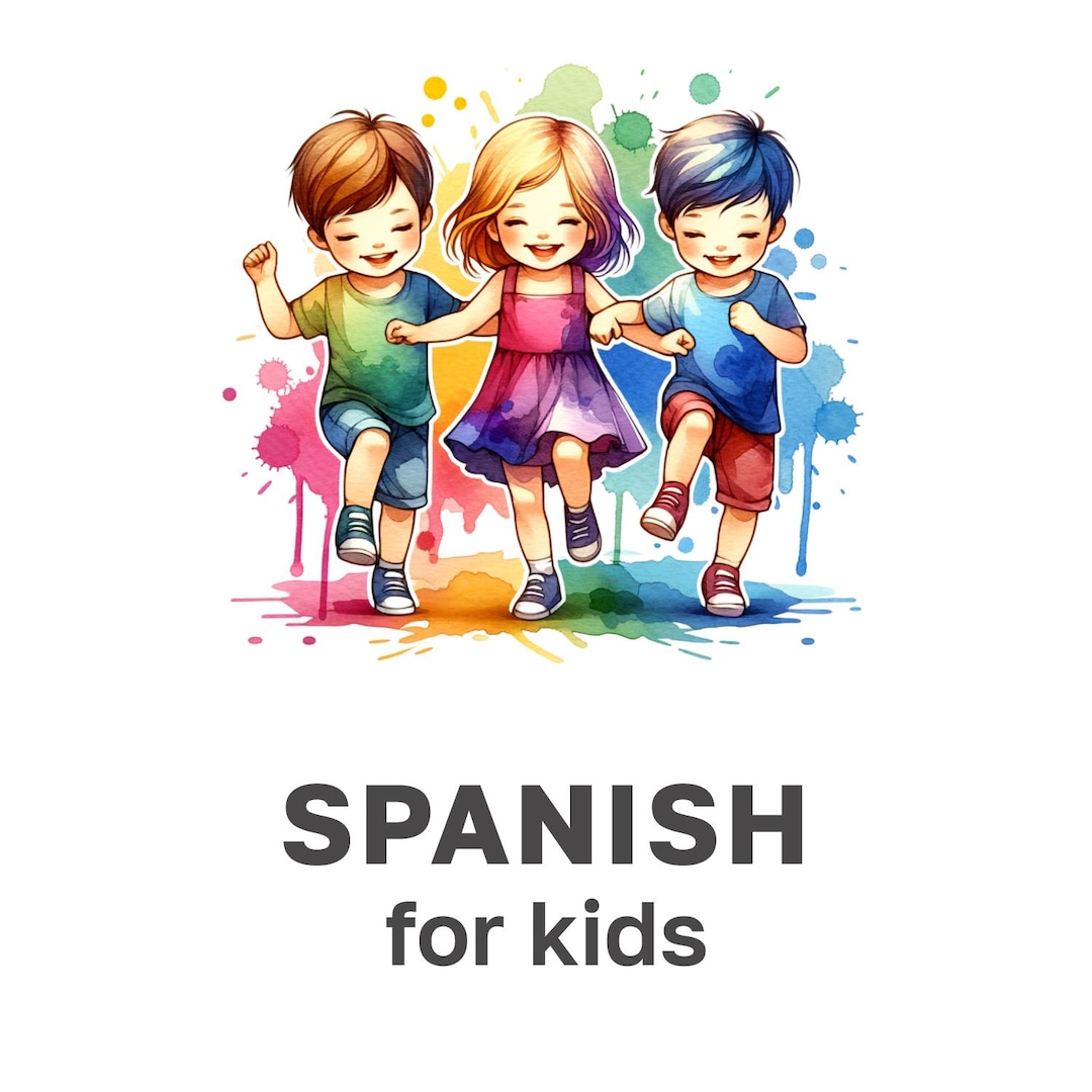 100 Printable Flashcards for Children to Learn Spanish - Etsy