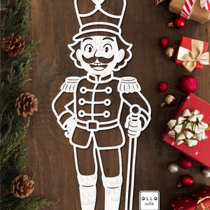 Nutcracker Soldier SVG | Christmas Decor Template for Cricut ...