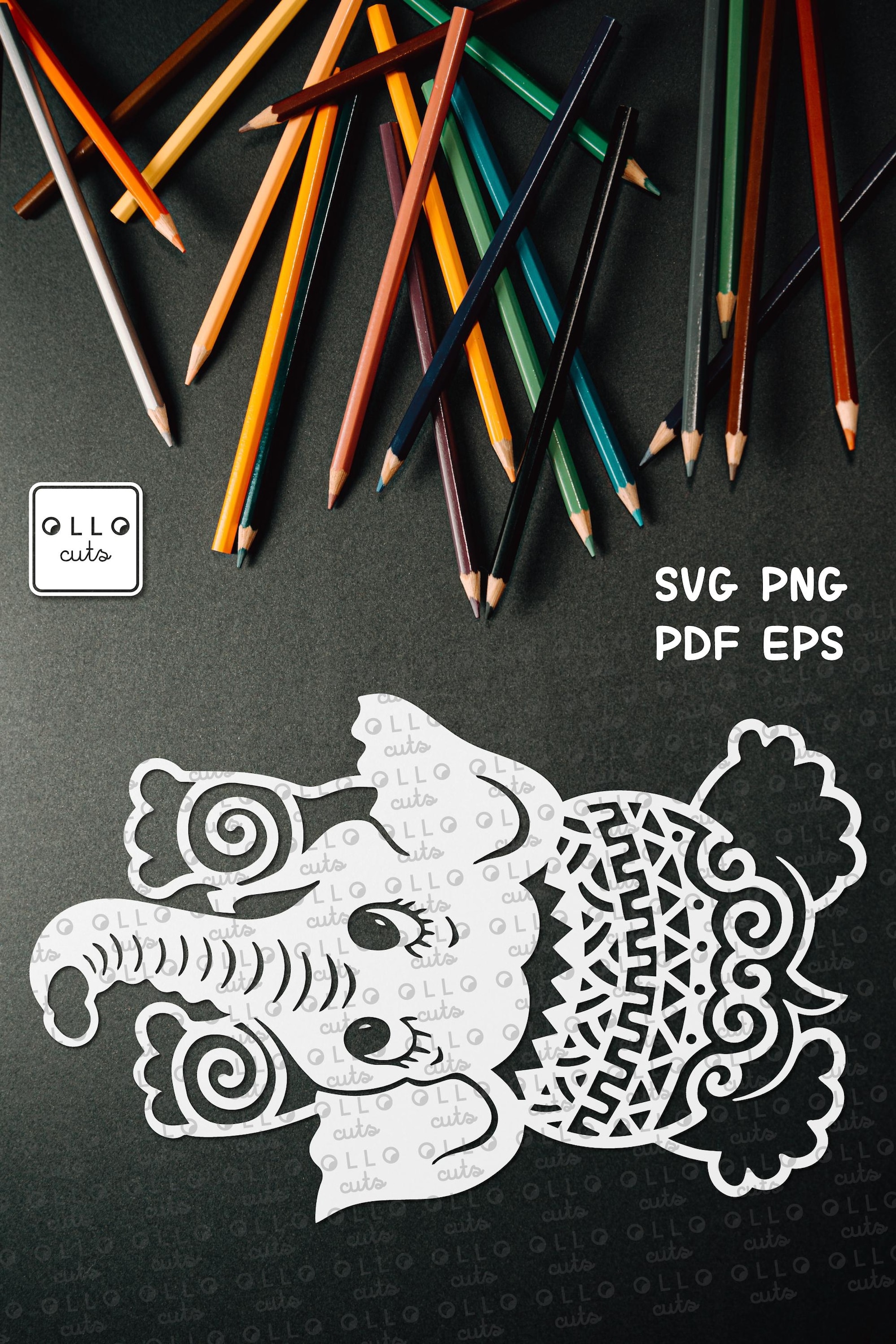 5 Playful Elephants SVG Bundle, Elephant Vector for Paper Cutting ...