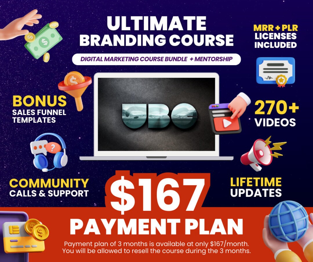 UBC - Ultimate Branding Course W/ Master Resell Rights Digital ...