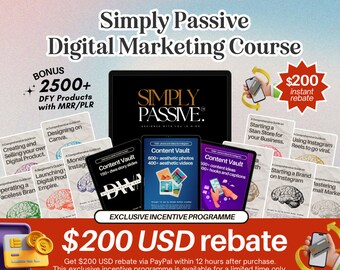 Simply Passive Digital Marketing Course Faceless Marketing Master ...