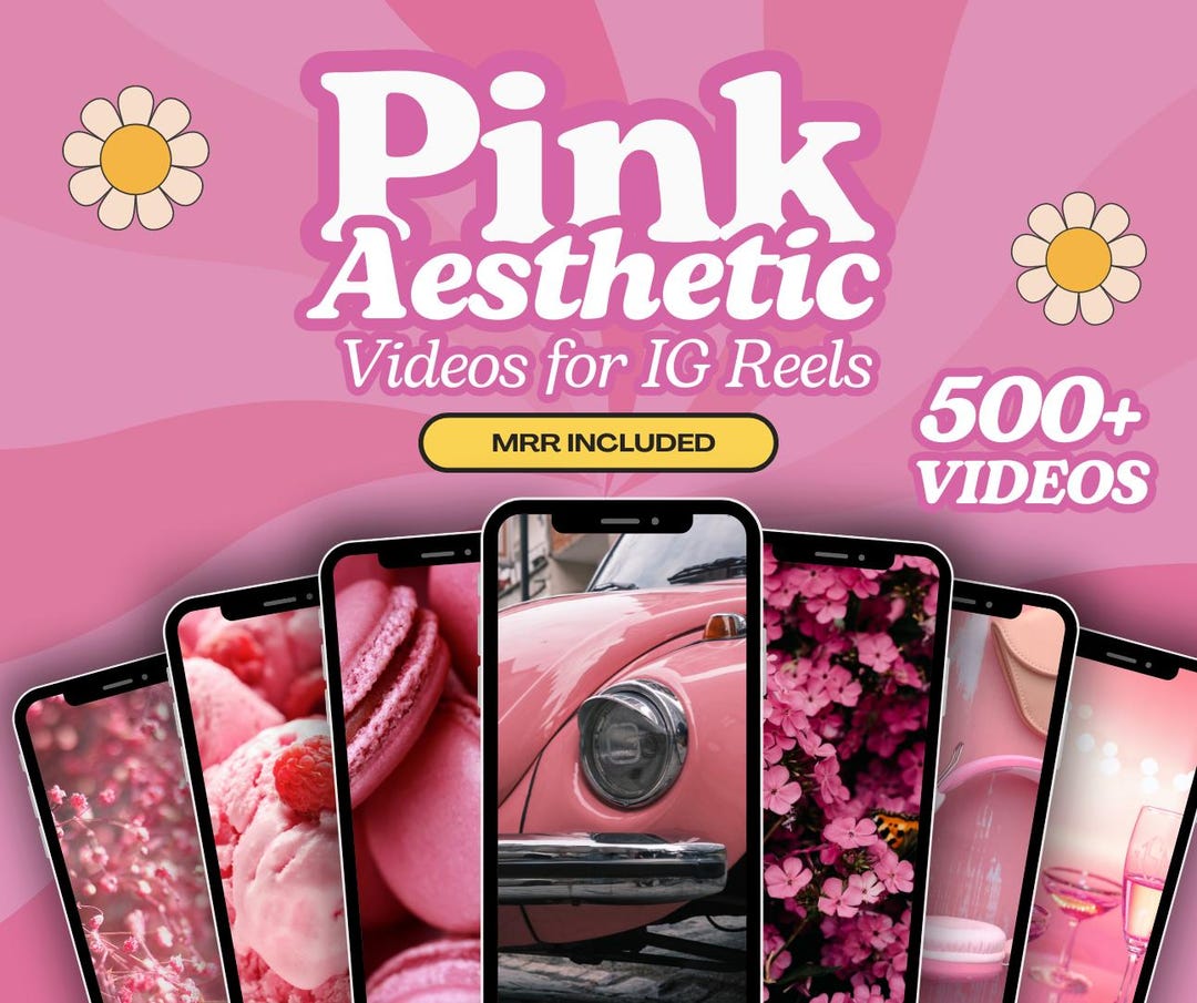 Pink Aesthetic Faceless Reels, Instragram Post, Social Media Videos ...