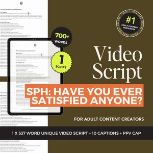 SPH Script for Onlyfans | "has That Penis Ever Satisfied Anyone?" | PPV CAPS & Captions - Etsy