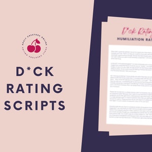 Dick Rating Scripts Adult Content Scripts Onlyfans Scripts - Etsy