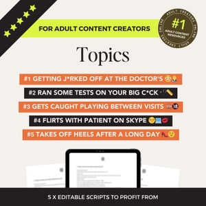 Doctor Roleplay JOI Scripts for Onlyfans – Video Scripts for Adult Content Creators, Manyvids ...