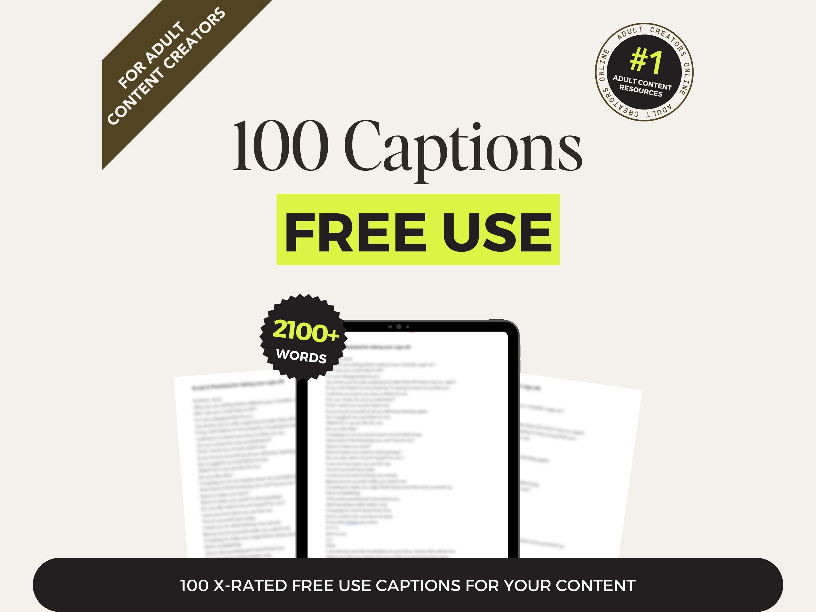 100 Free Use Captions For Onlyfans Caption Ideas For Onlyfans Post