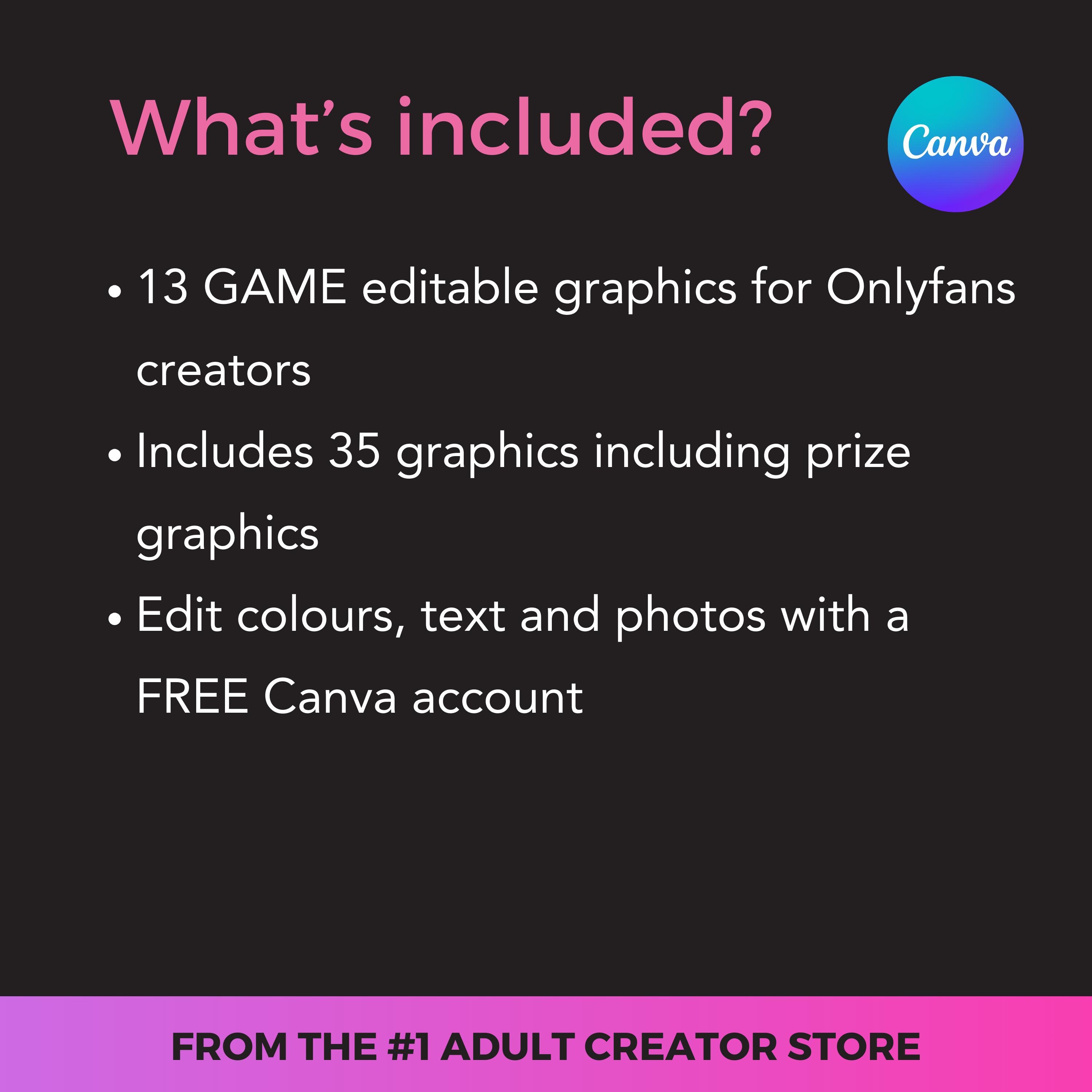 Onlyfans Games Graphics Bundle - Adult Creators