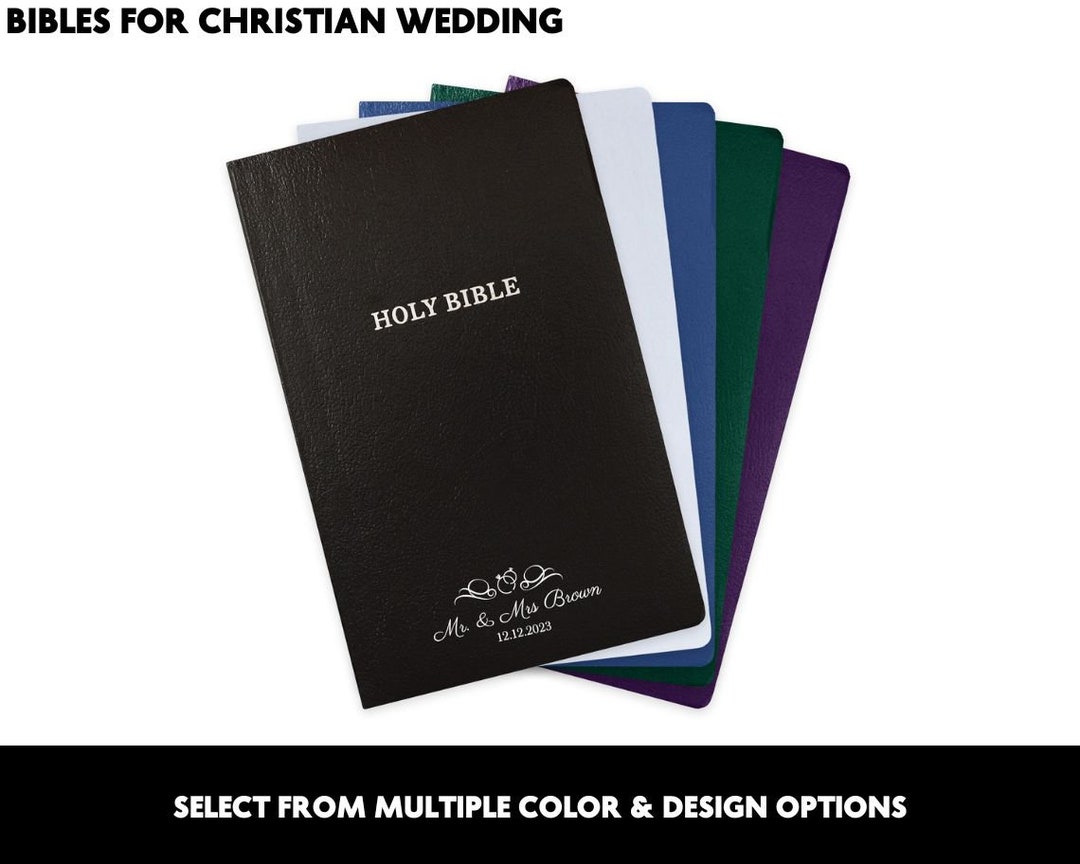 Personalized Christian KJV Bible Custom Bible for Christian Wedding ...
