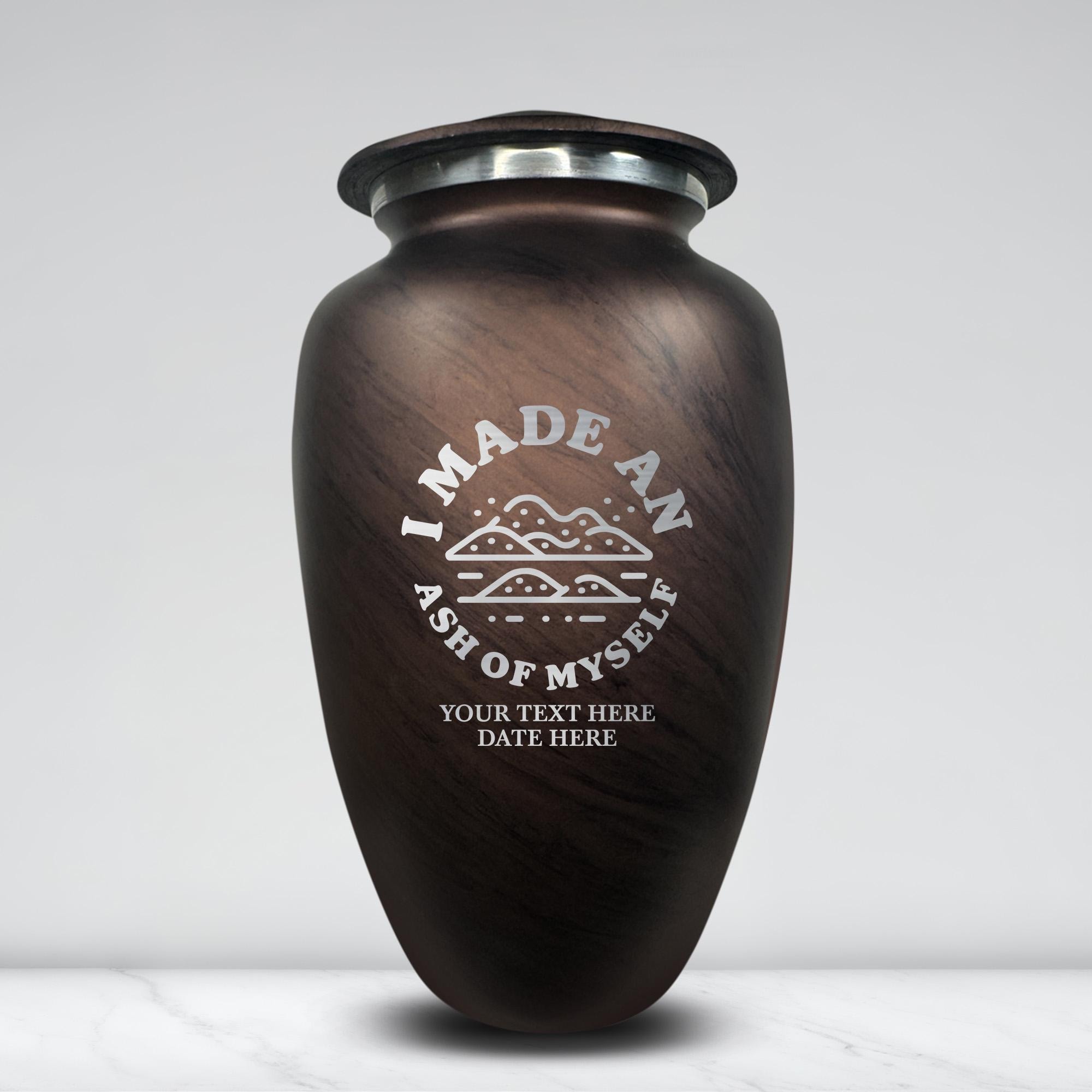 Personalized Funny Dark Humor Design Cremation Urn, Custom Laser ...