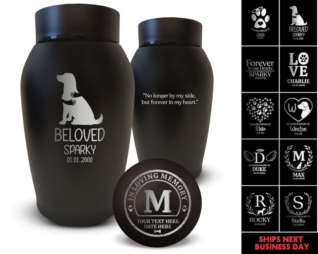 Personalized Pet Urn for Dog Ashes Laser Engraved Dog Urn for - Etsy