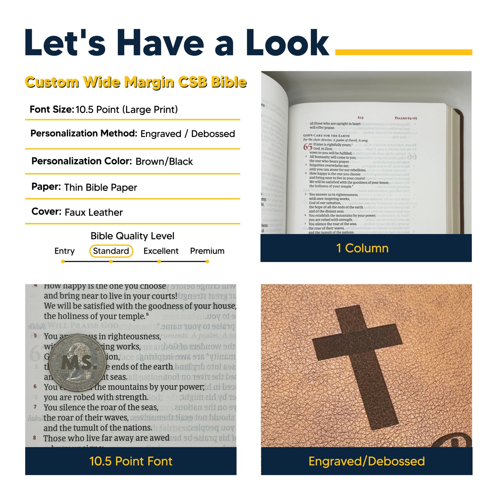 Personalized CSB Bible Christian Standard Bible Wide Margin Journaling ...