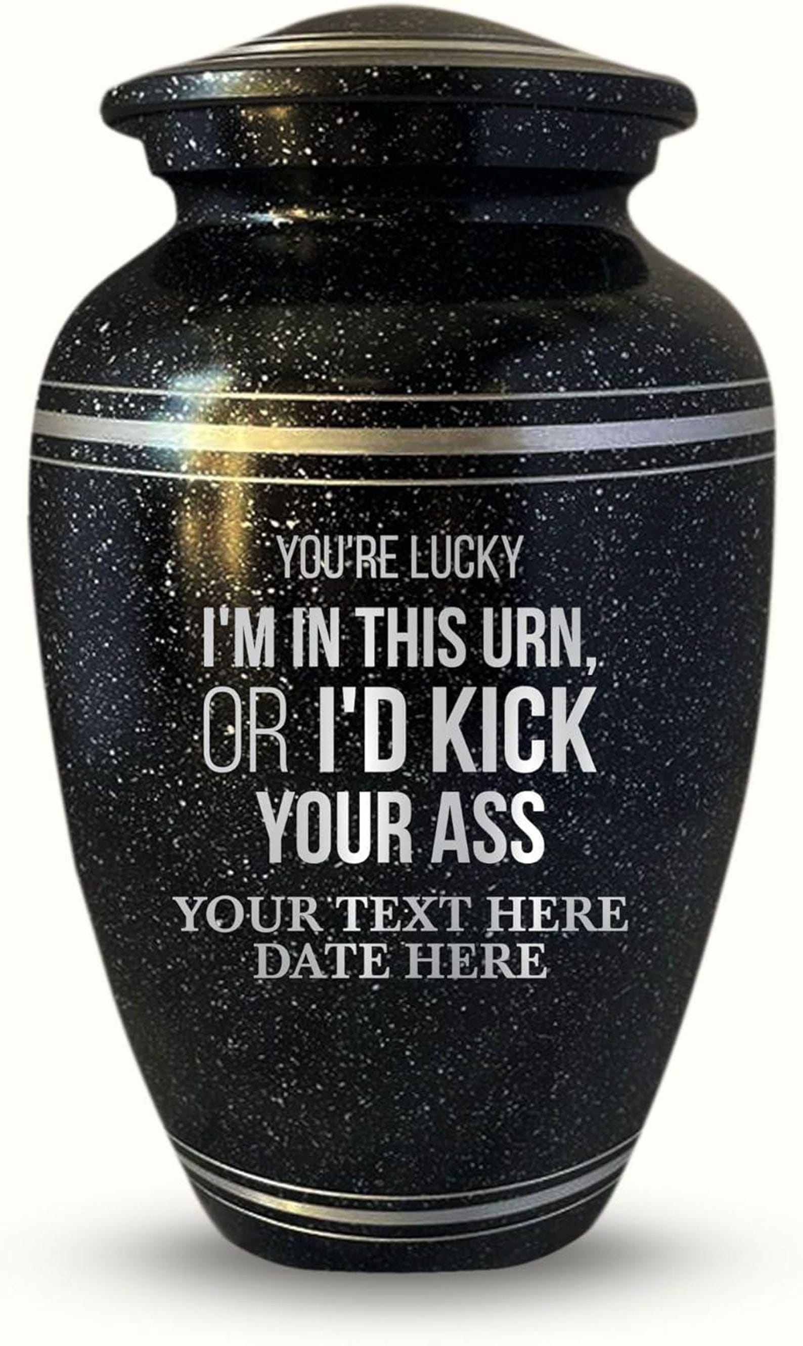 Personalized Urns for Human Ashes, Laser Engraved Aluminum Urn for ...