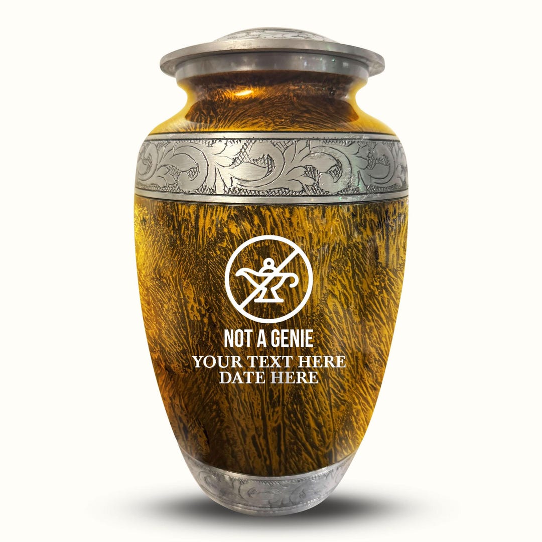 Personalized Urn for Human Ashes Adult Full Size Memorial, Laser ...