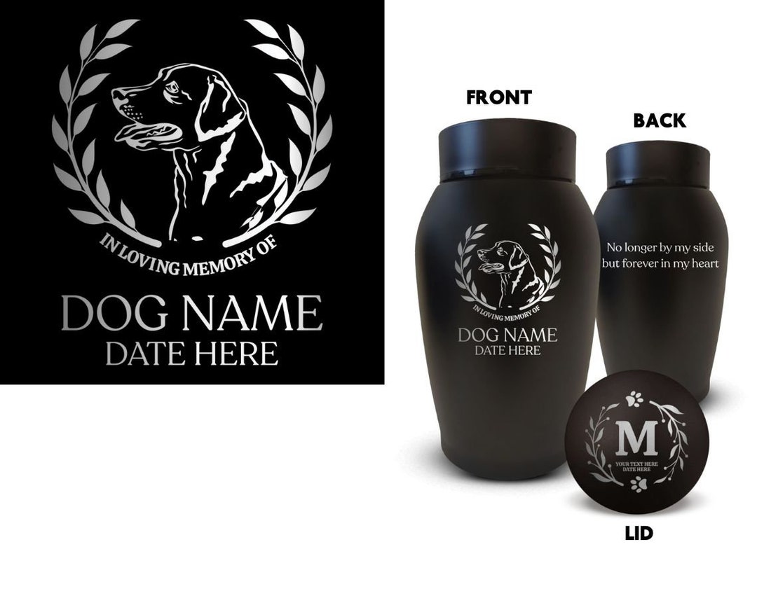 Custom Pet Urn for Labrador Retriever Ashes Personalized Pet - Etsy