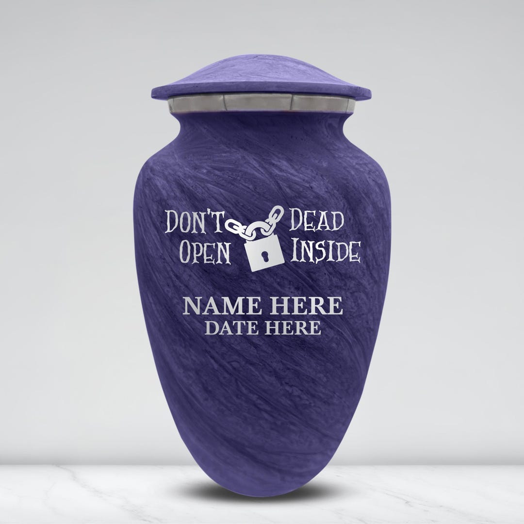 Personalized Funny TV Design Aluminum Urn for Human Ashes, Soft Whisper ...