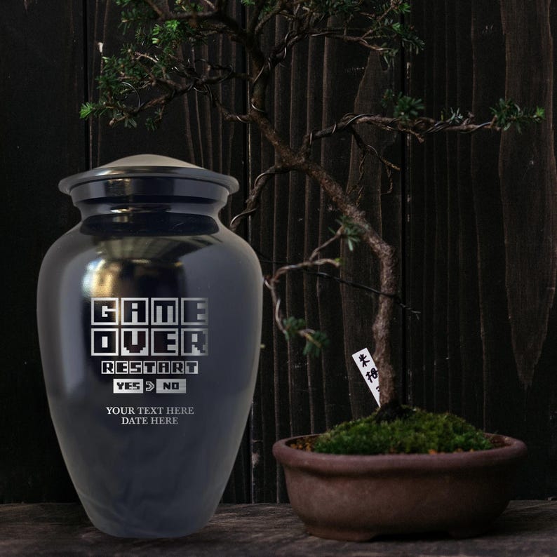Mission Accomplished Game Over Designs Personalized Human Ashes Urns ...