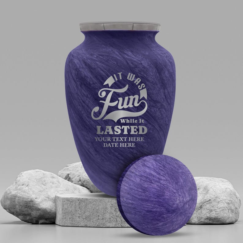 Personalized Funny Dark Humor Design Cremation Urn, Custom Laser ...