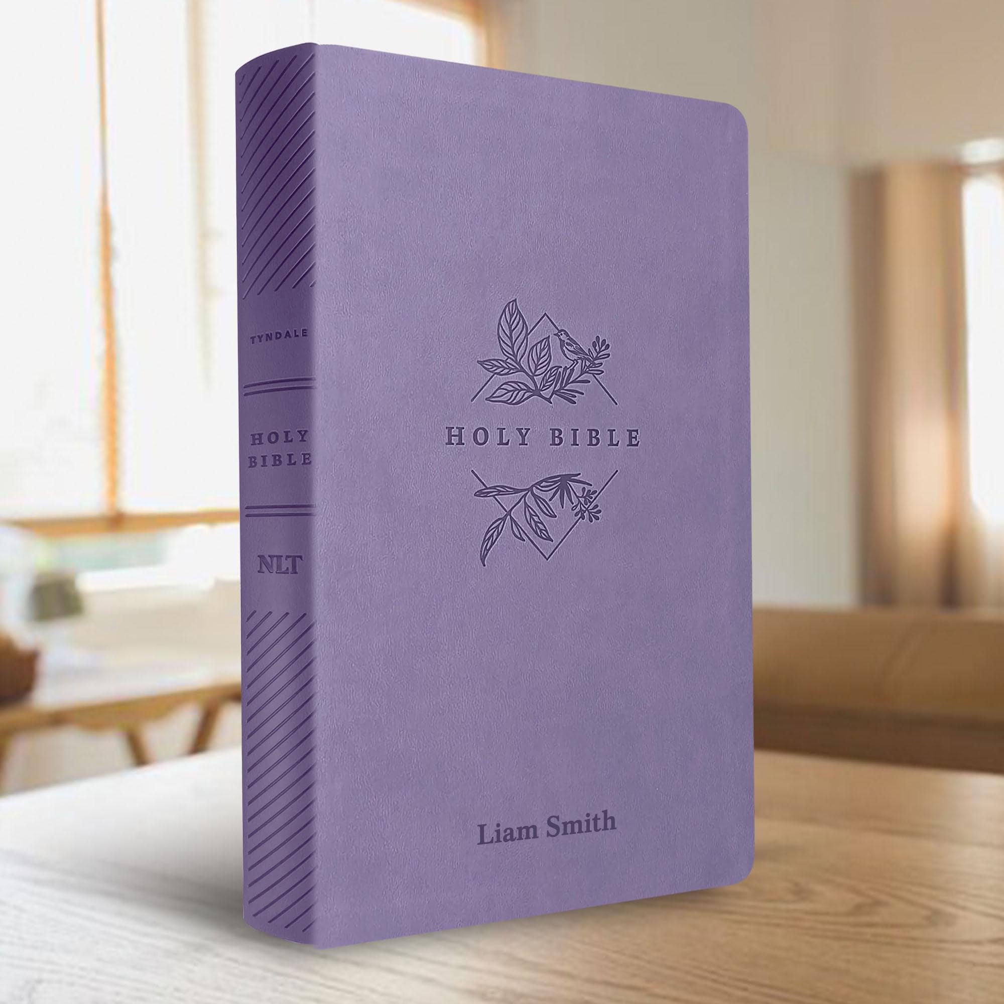 Personalized NLT Bible New Living Translation - Large Print Thinline ...