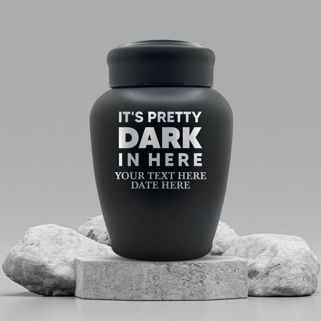 Personalized Urns for Human Ashes, Custom Funny Text Laser Engraved ...