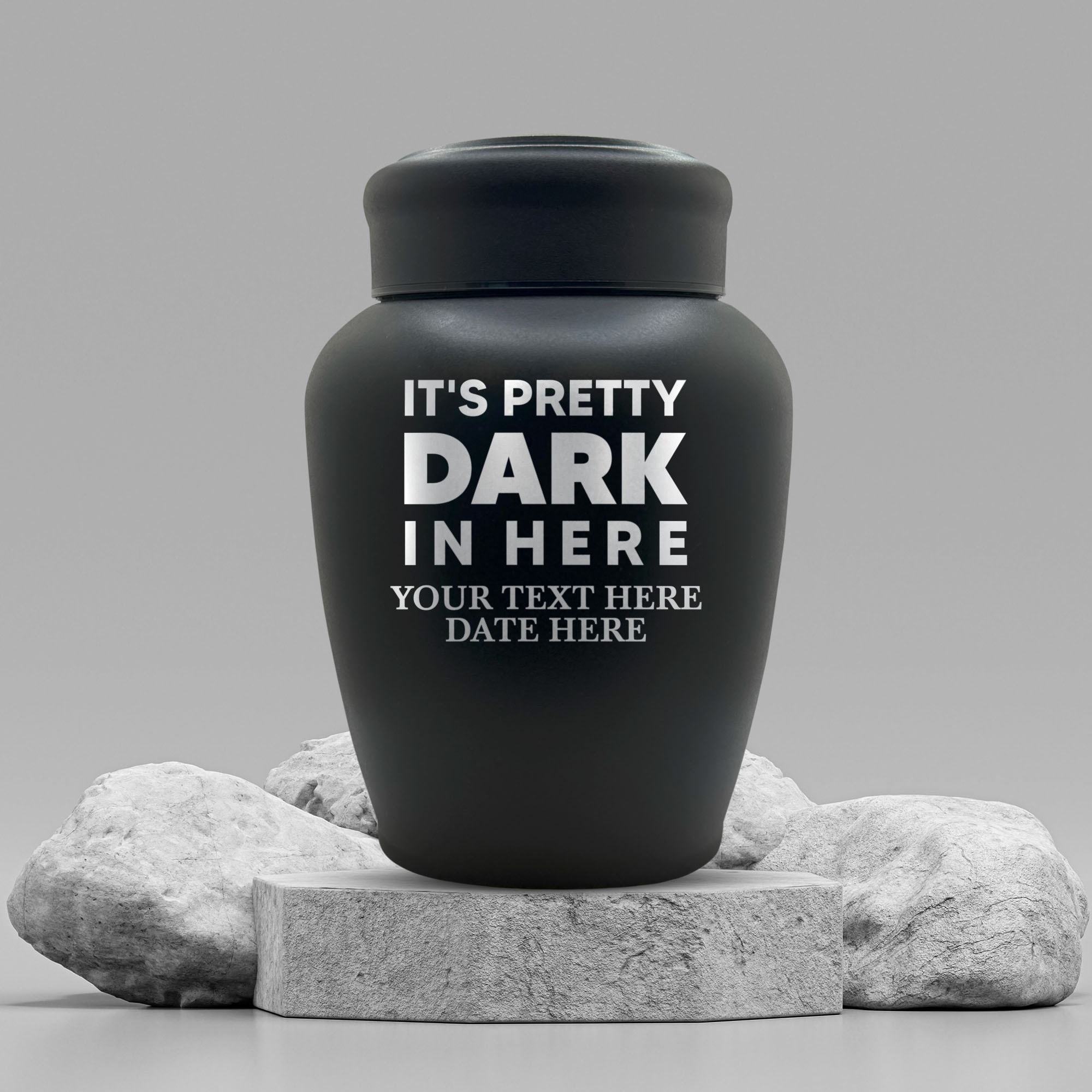 Personalized Urns for Human Ashes, Custom Funny Text Laser Engraved ...