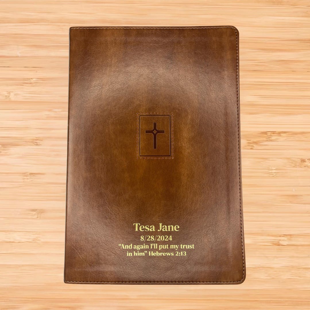 Personalized NIV Bible New International Version, Large Print Thinline ...