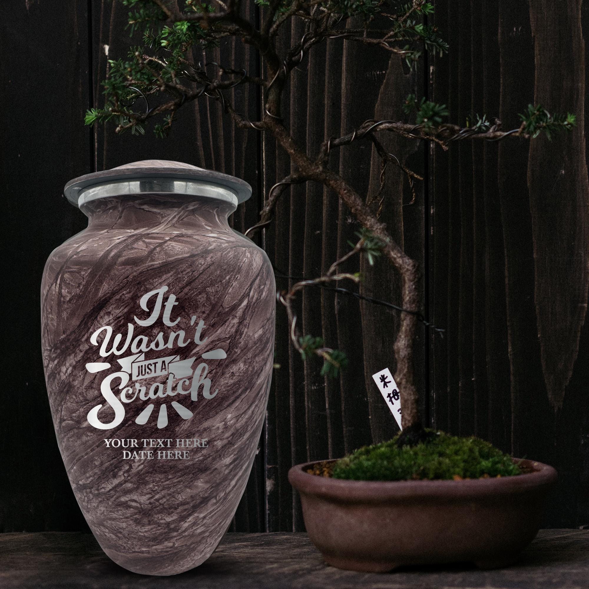 Personalized Funny Dark Humor Design Cremation Urn, Custom Laser ...