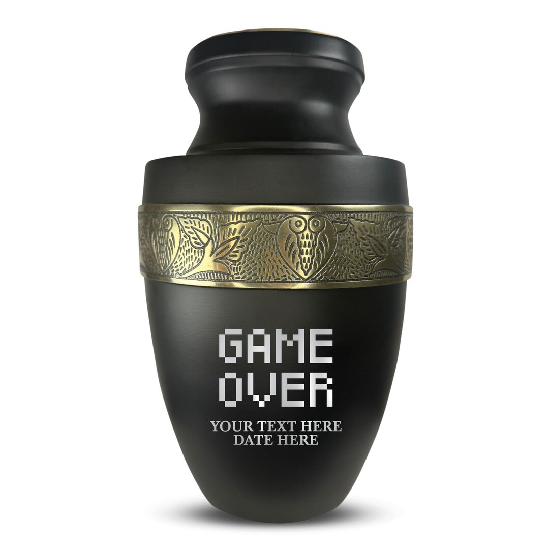 Personalized Funny Game Over Designs Painted Matte Finish With Gold ...
