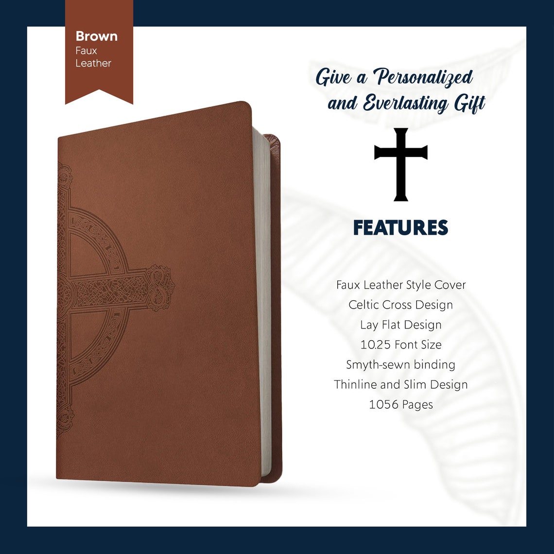 Personalized NLT Bible New Living Translation, Large Print Thinline ...