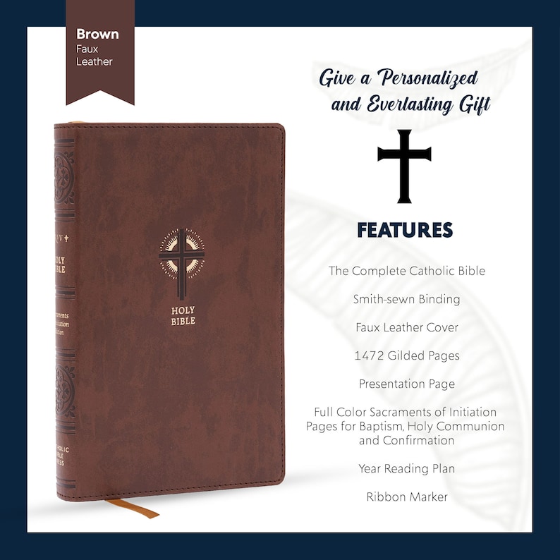 Personalized NRSV Bible New Revised Standard Version Catholic Edition ...