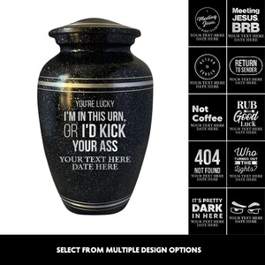 Personalized Urns for Human Ashes, Laser Engraved Aluminum Urn for ...