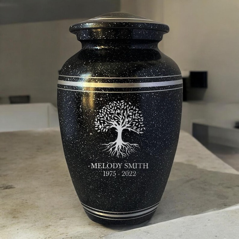 Personalized Urns for Human Ashes, Laser Engraved Aluminum Urn for ...