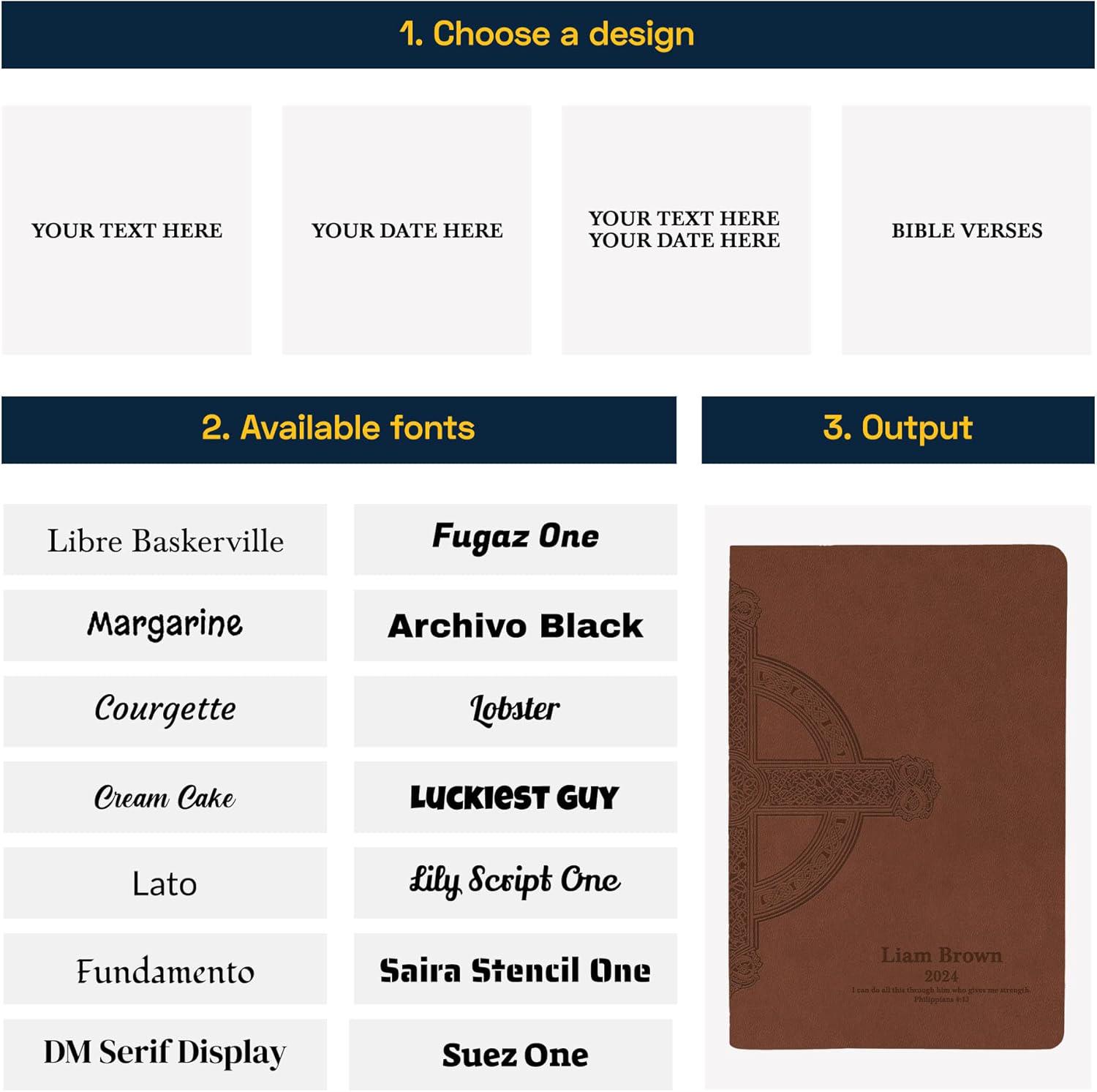 Personalized NLT Bible New Living Translation, Large Print Thinline ...