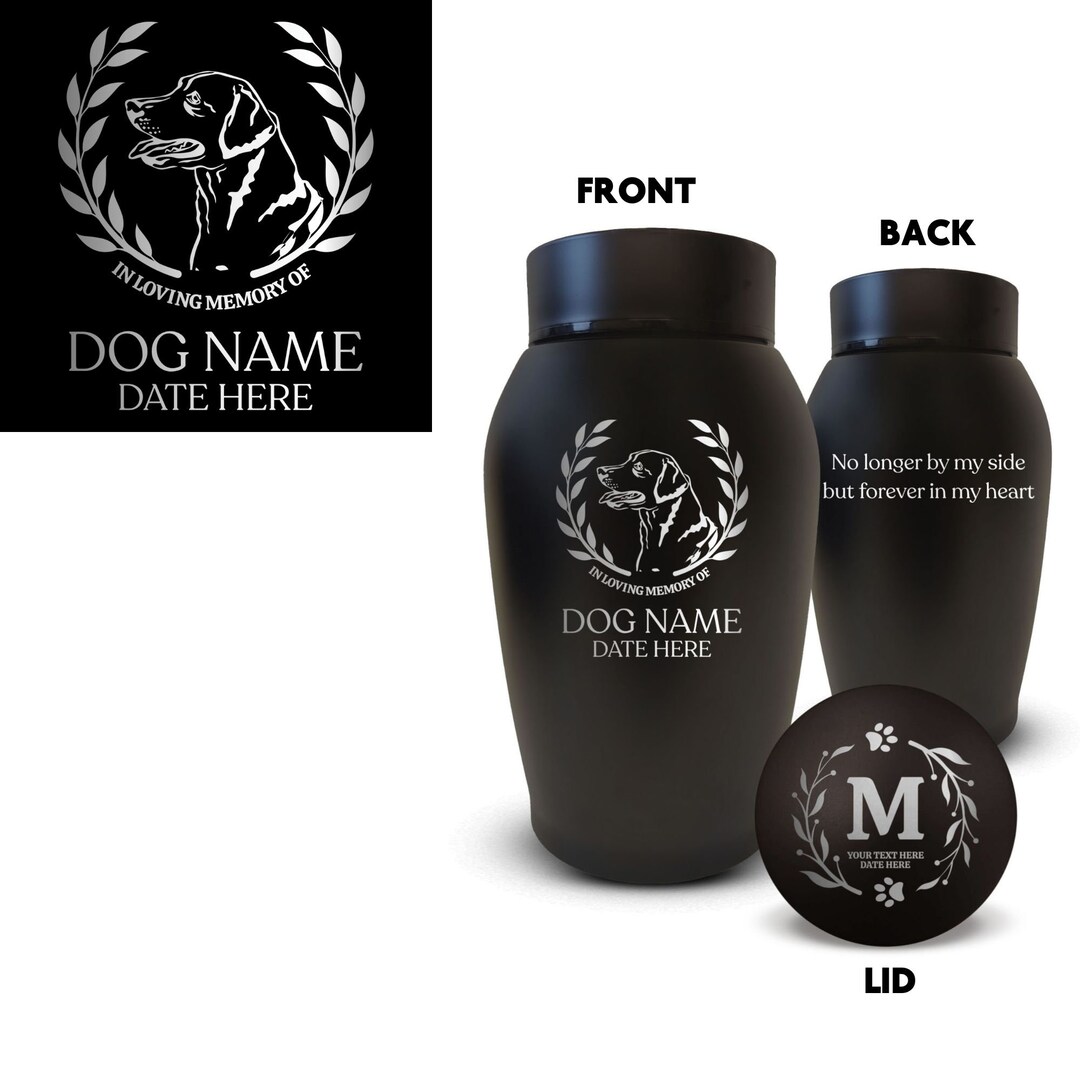 Custom Pet Urn for Labrador Retriever Ashes Personalized Pet Urn for ...