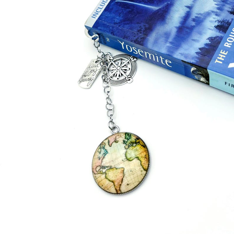 Travel Bookmark, Vintage Map Bookmark, Gift for Traveler, Travel Gift ...