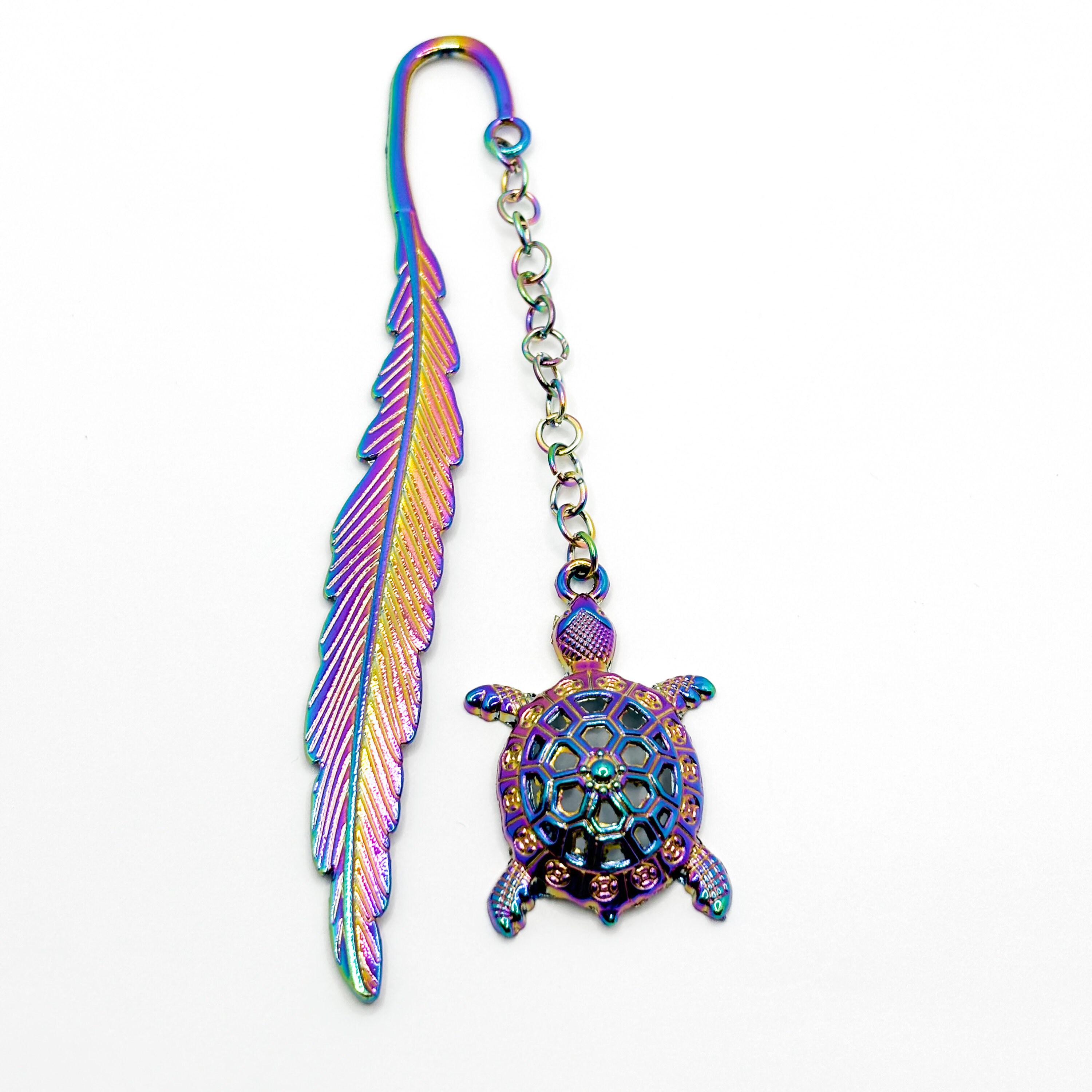 Turtle Bookmark, Rainbow Turtle Bookmark, Iridescent Turtle Bookmark ...