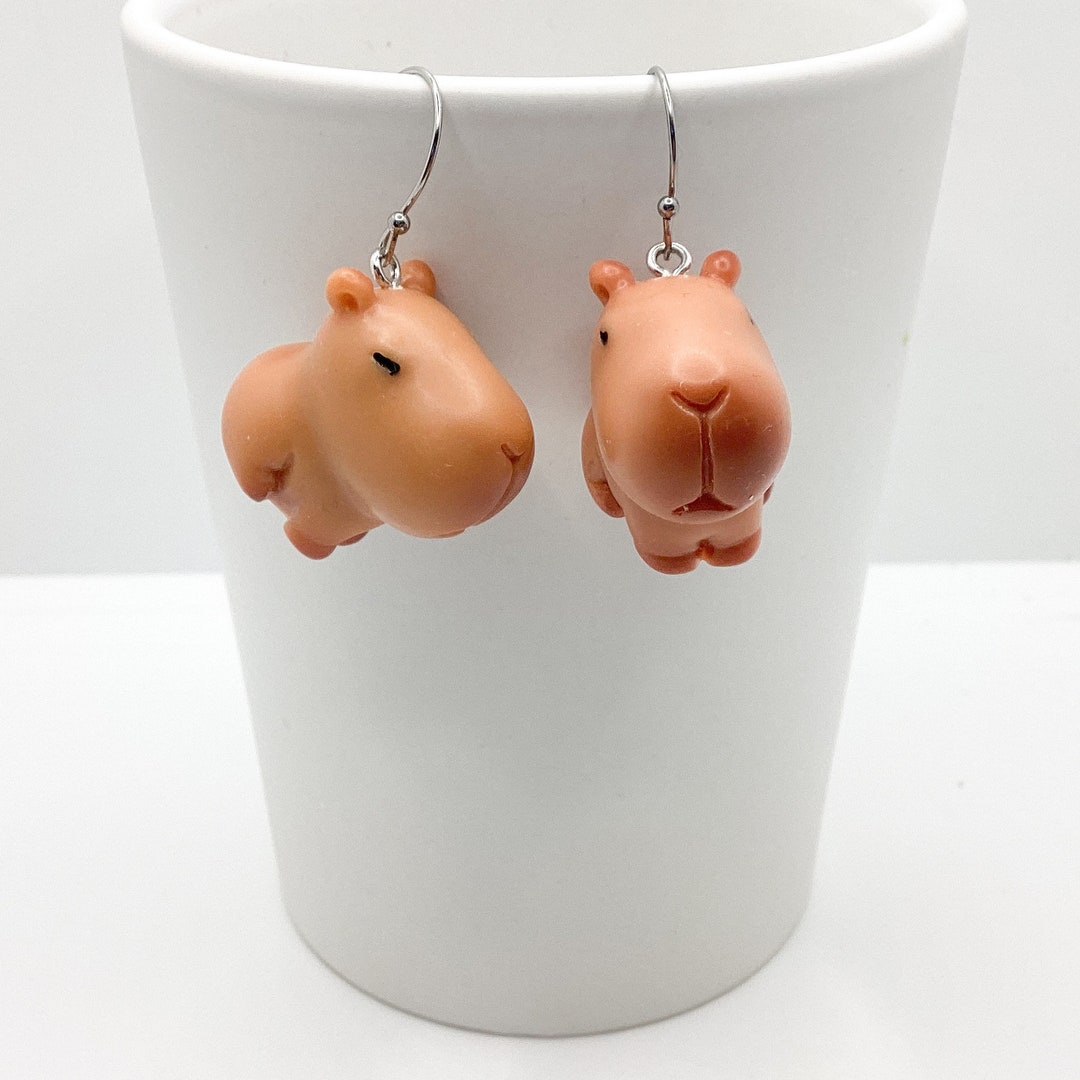 Capybara Earrings, Capybara Jewelry, Gift for Capybara Lover, Capybara ...