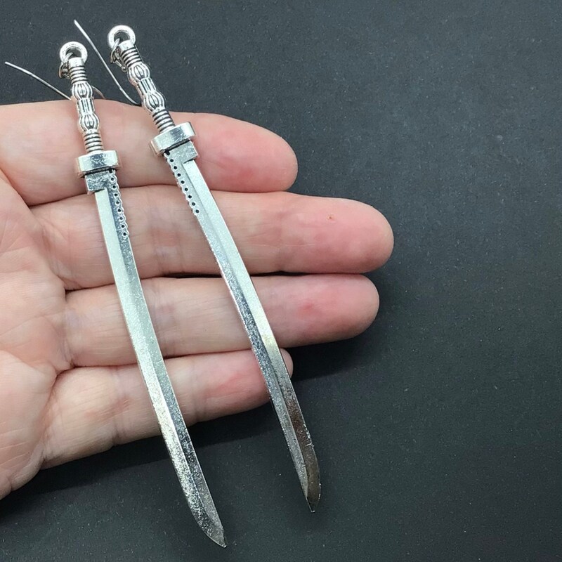Sword Earrings - Etsy