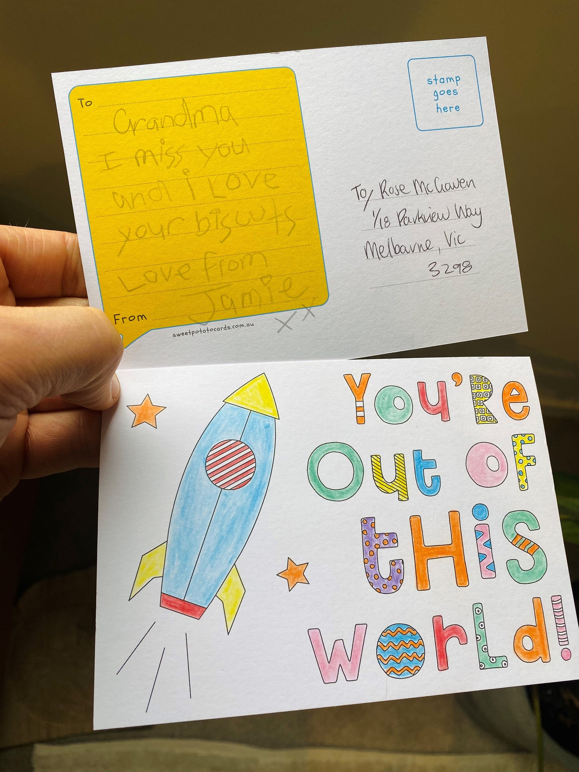 POSTIES: 20 Colour in Postcards for Kids - Etsy Australia