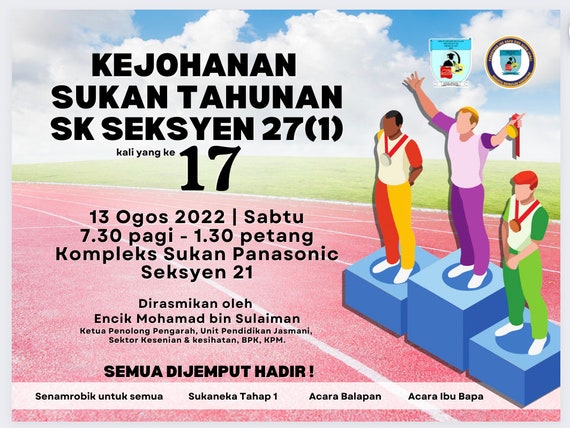 Banner Sukan Sekolah - Etsy