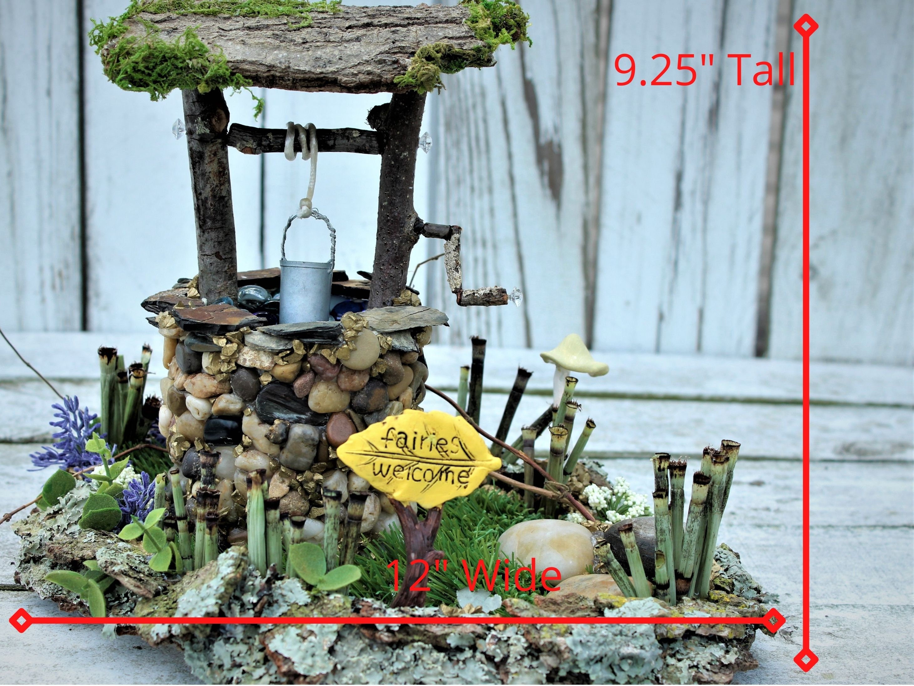 Fairy Garden Wishing Well Miniature Fairy Garden Fairy - Etsy