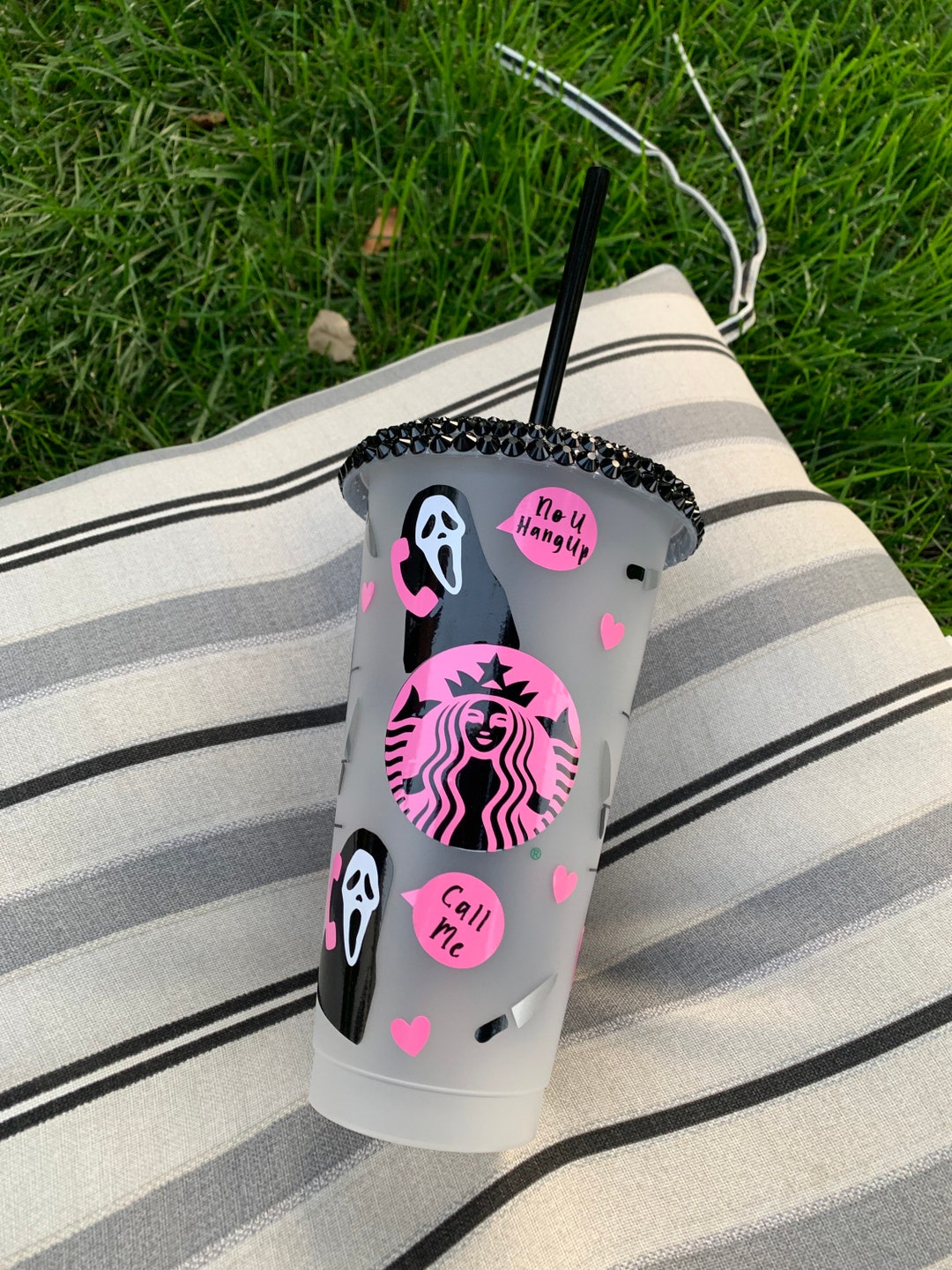 Ghost Face Scream Starbucks Cold Cup Custom Name Tumbler - Etsy
