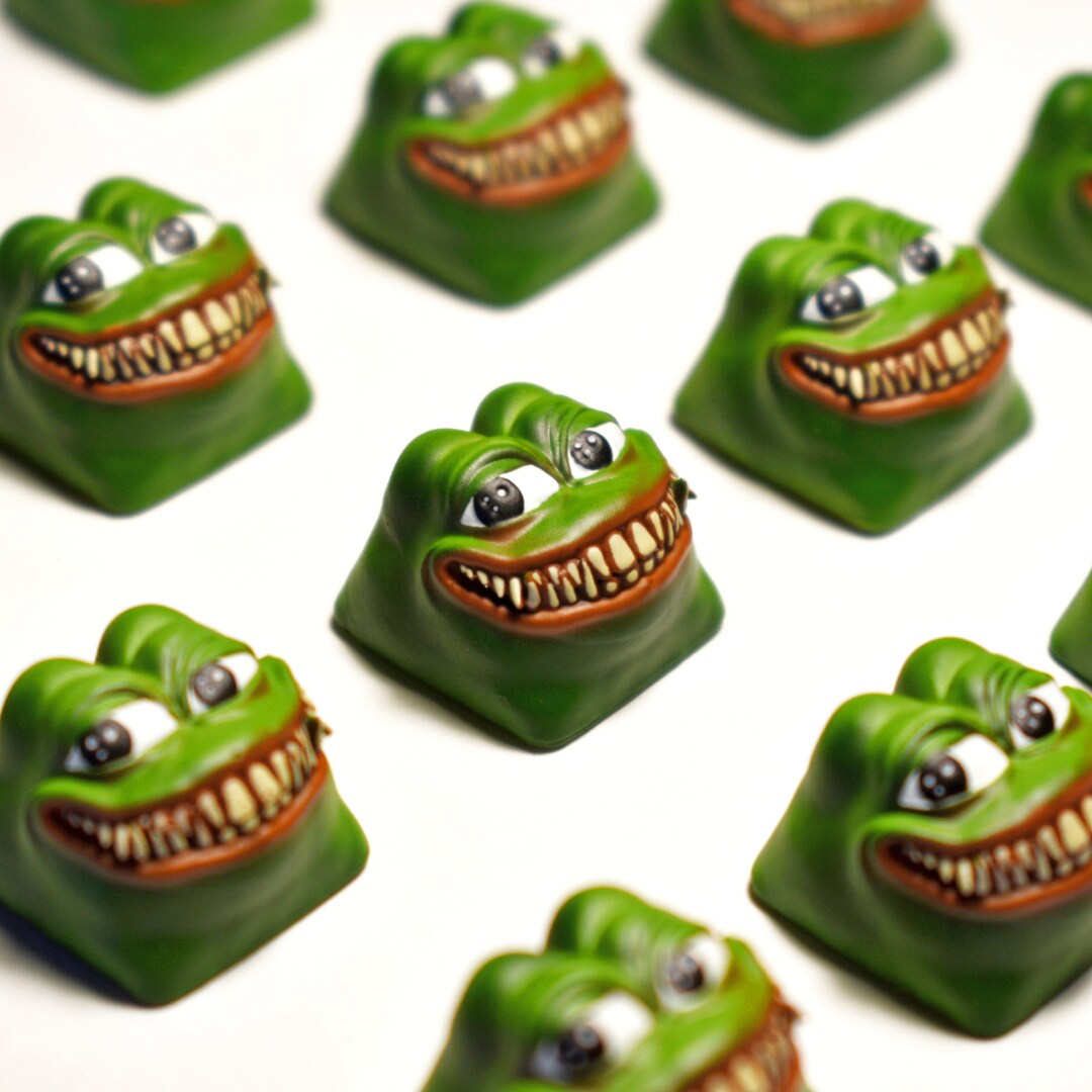 Handmade Mr. Pepe Resin Keycap for Mechanical Keyboard - Etsy