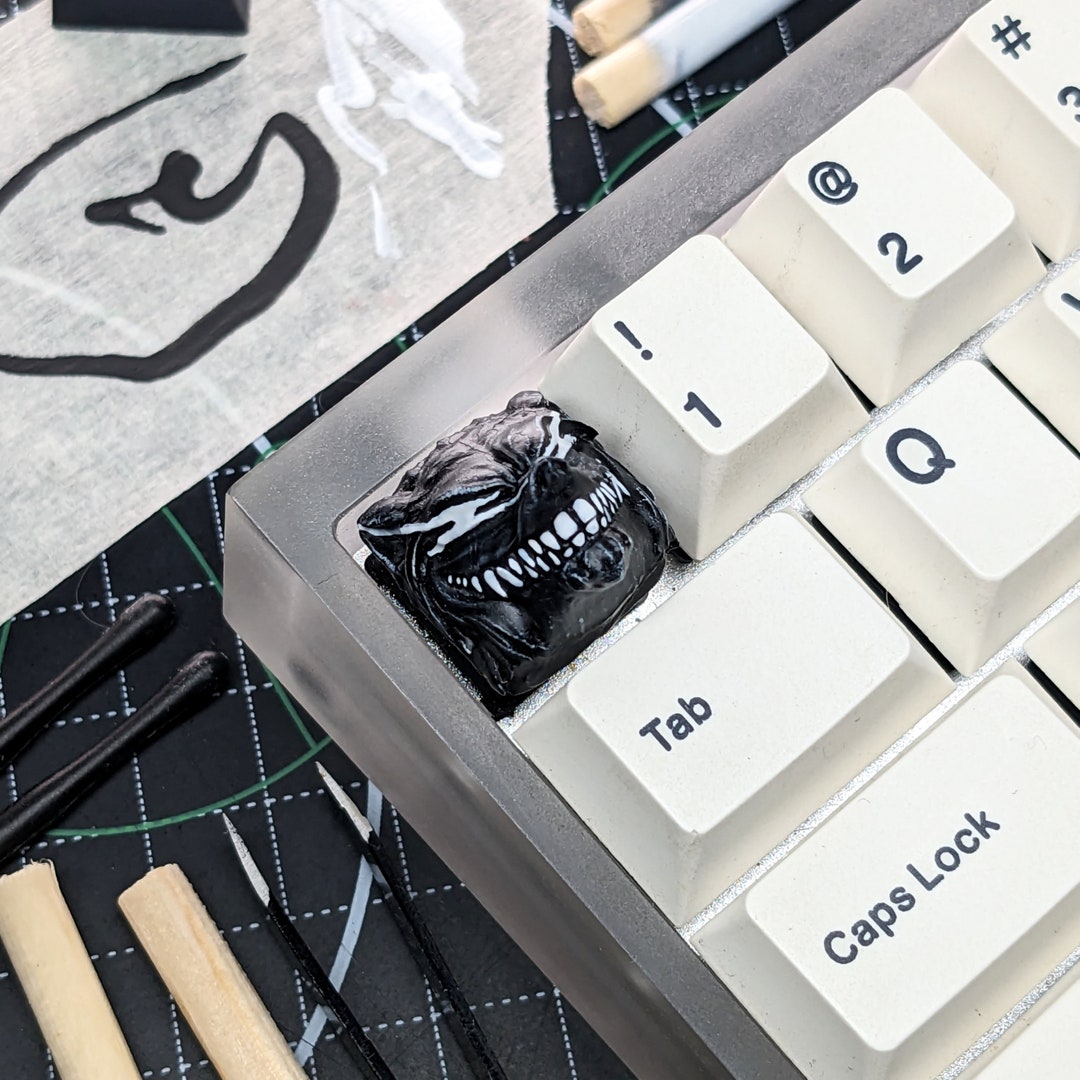 Mr Hunter "venom" Artisan Keycap. Spiderman Artisan Keycaps - Etsy