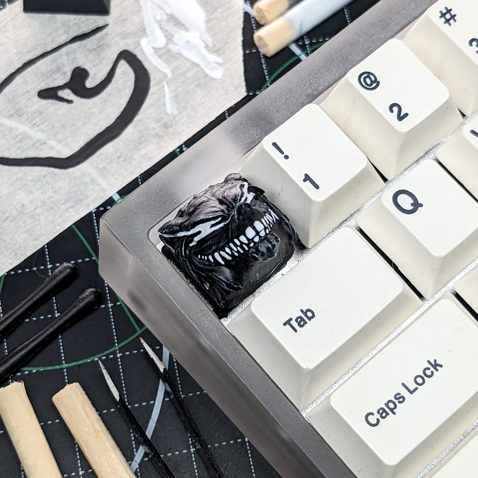 Mr Hunter venom Artisan Keycap. Spiderman Artisan Keycaps - Etsy