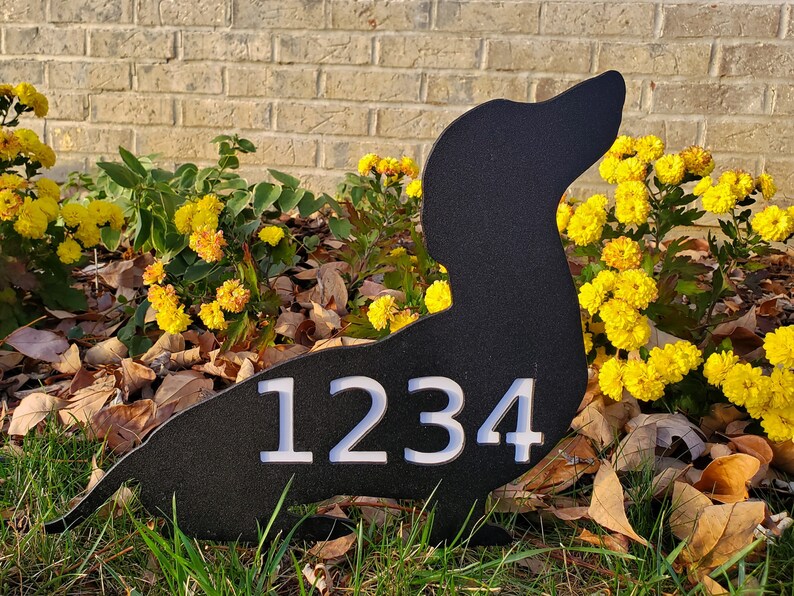 Custom Dachshund Address Sign - Etsy